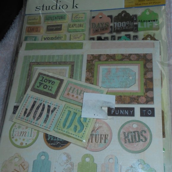 K & Company | Other | 32 Kco Studio K Meadow Mini Scrapbook Kit Stencil ...